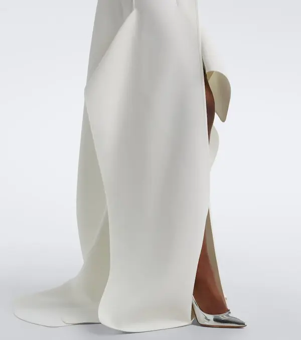 Maticevski Allude Asymmetric Halterneck Jersey Gown