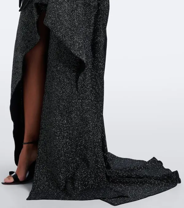 Maticevski Flashpoint Ruffled Asymmetric Gown