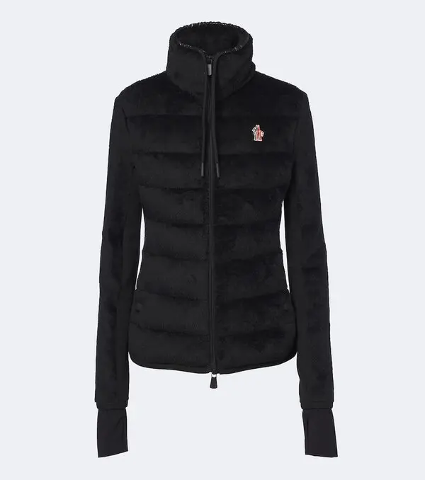 Moncler Down-paneled Teddy Cardigan