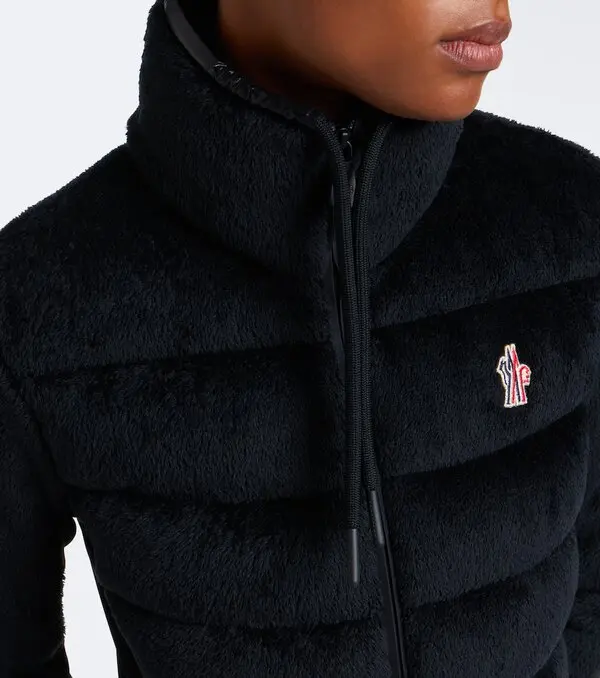 Moncler Down-paneled Teddy Cardigan