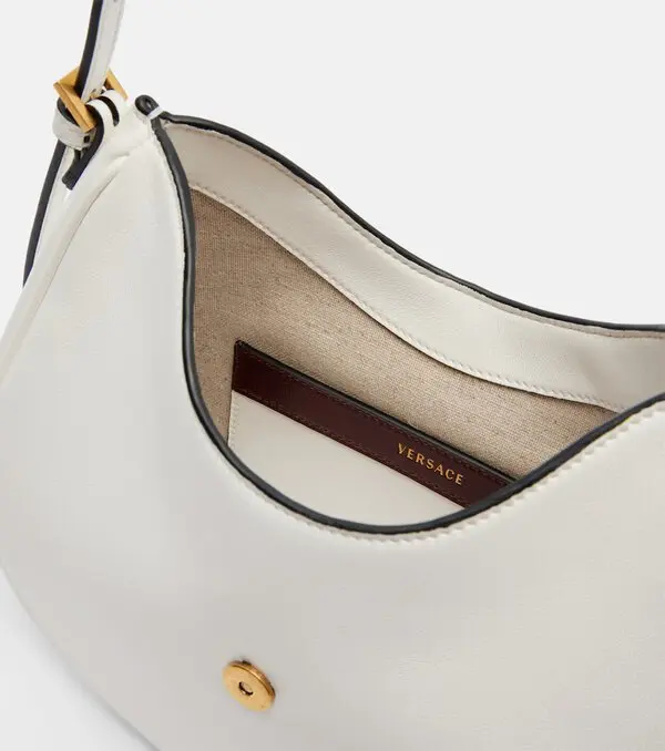 Versace Embleme Small Leather Shoulder Bag