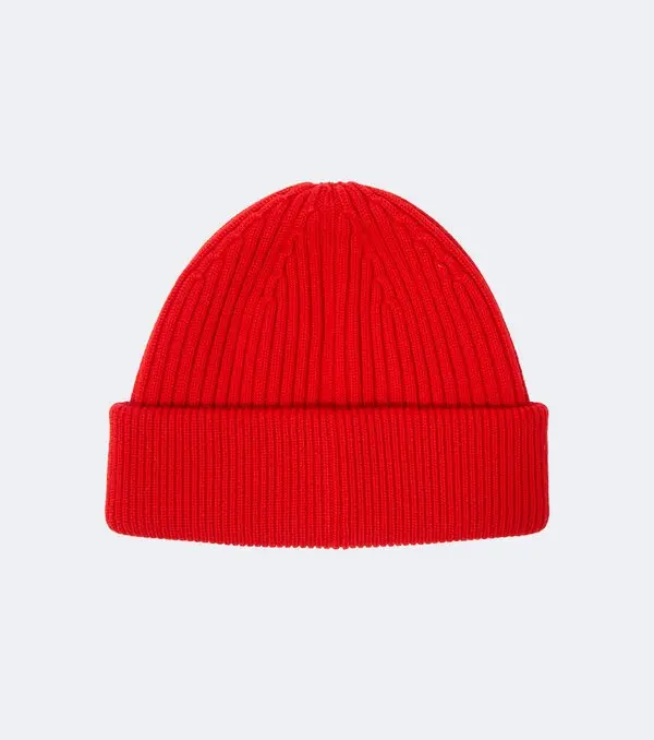 Loewe Logo Ribbed-knit Wool Beanie