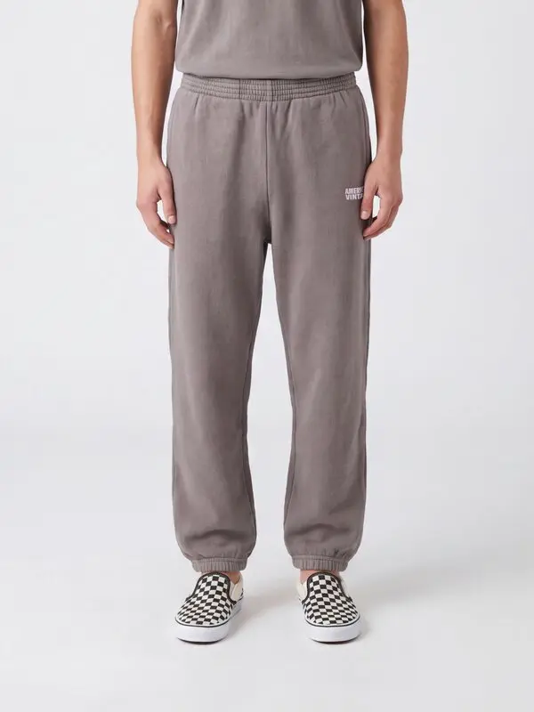 American Vintage Stretch Cotton Jogging Trousers With Elasticated Waist