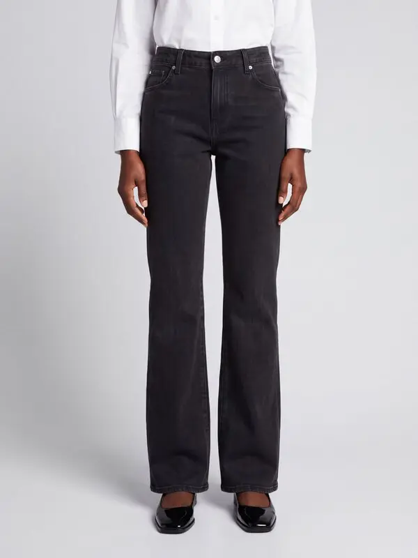 7 For All Mankind Calie High-waisted Flared Jeans In Stretch Cotton Denim