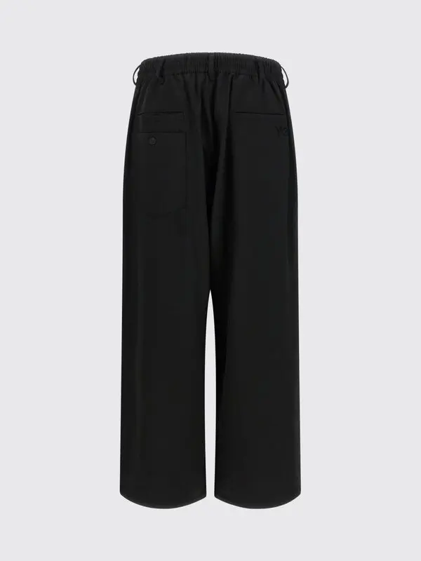 Y3 Wool-blend Jogging Trousers With Drawstring And Belt Loops