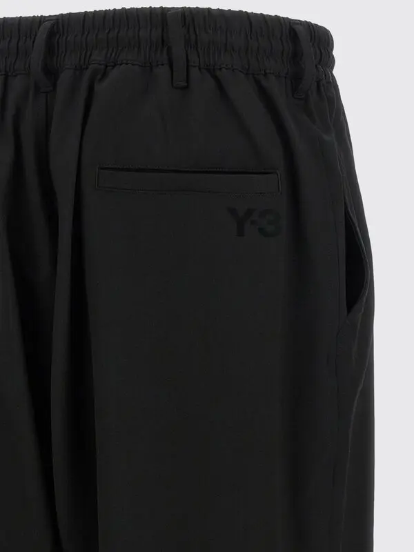 Y3 Wool-blend Jogging Trousers With Drawstring And Belt Loops