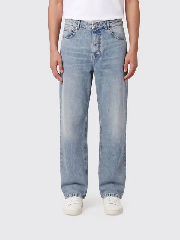 AMI Paris Wide-leg Stretch-denim Jeans With Mid-rise And Five-pocket Design