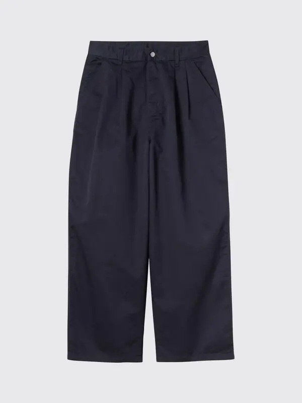 Carhartt Work In Progress Brockman Wide-leg Cotton Twill Trousers With Pleats