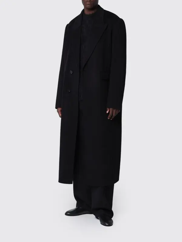 Séfr Relaxed Fit Double-breasted Long Coat In Wool And Cashmere