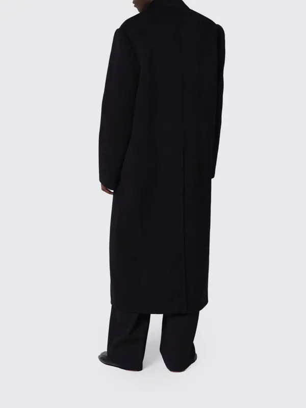 Séfr Relaxed Fit Double-breasted Long Coat In Wool And Cashmere