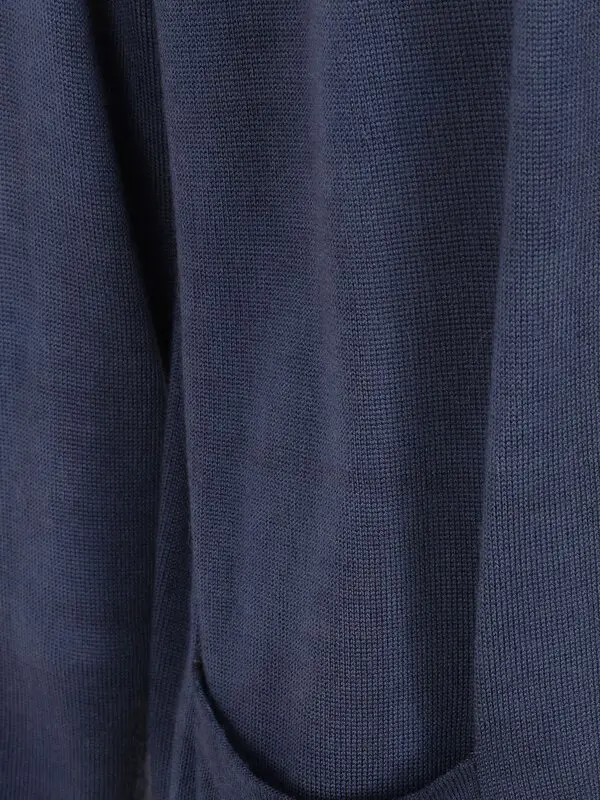 IN BED WITH YOU Open-front Pure Wool Cardigan With Contrast Trims - Multicolor