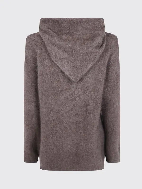 PAROSH Scarf-neck Jumper P.a.r.o.s.h. In Yak And Wool Blend With Long Sleeves