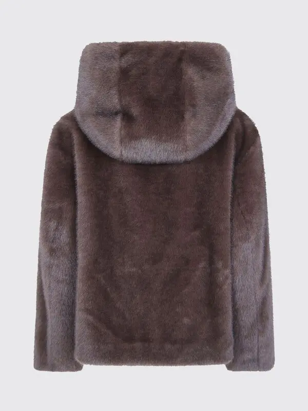 PAROSH Short Faux-fur Jacket P.a.r.o.s.h. With Classic Collar And Zip Closure