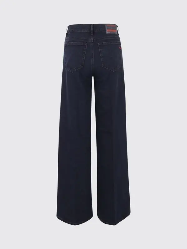 DIESEL® D-akemi High-waisted Wide-leg Jeans In Stretch Denim