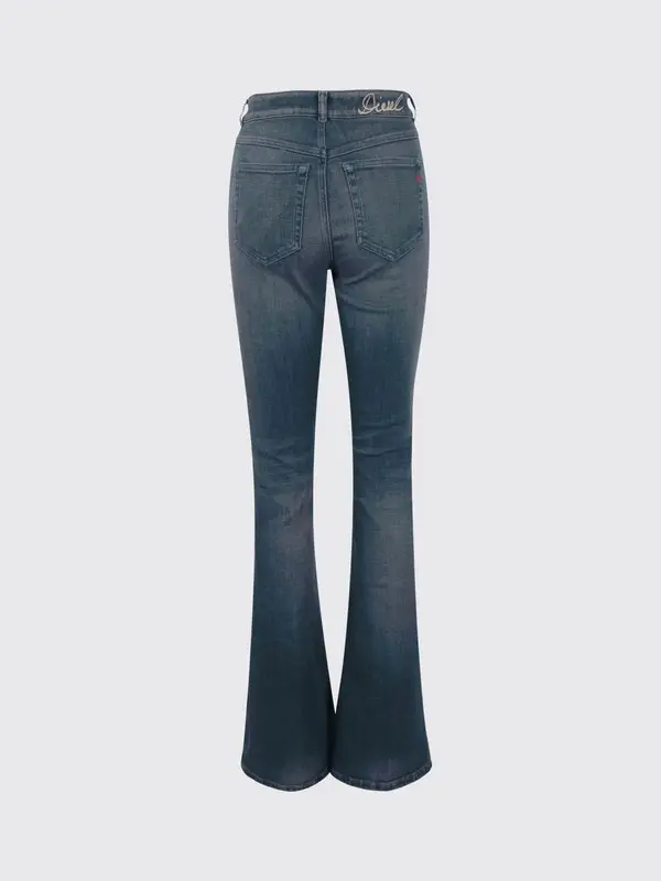 DIESEL® 1973 D-partt Mid-rise Flared Jeans In Cotton Denim - Blue