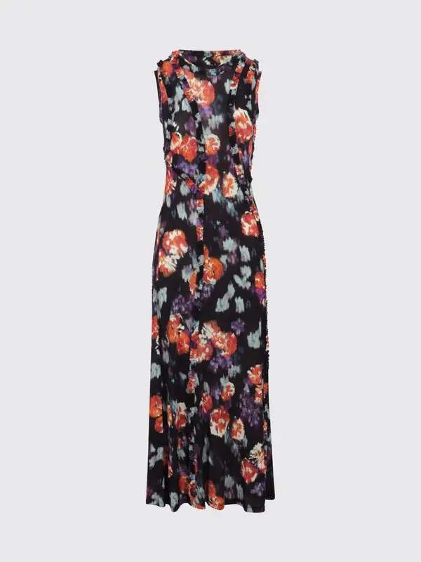 Ulla Johnson Floral-print Off-the-shoulder Jersey Sheath Midi Dress