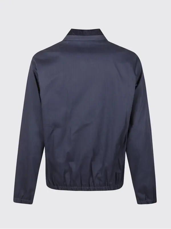 Drole De Monsieur Calf Leather Shirt Jacket With Zip Closure