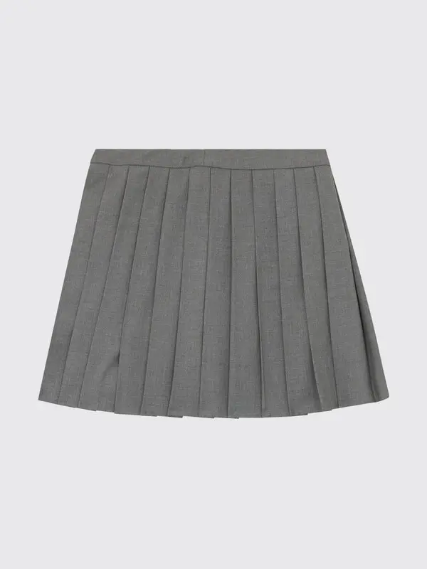 TWINSET High-waisted Pleated Wool-blend Mini Skirt