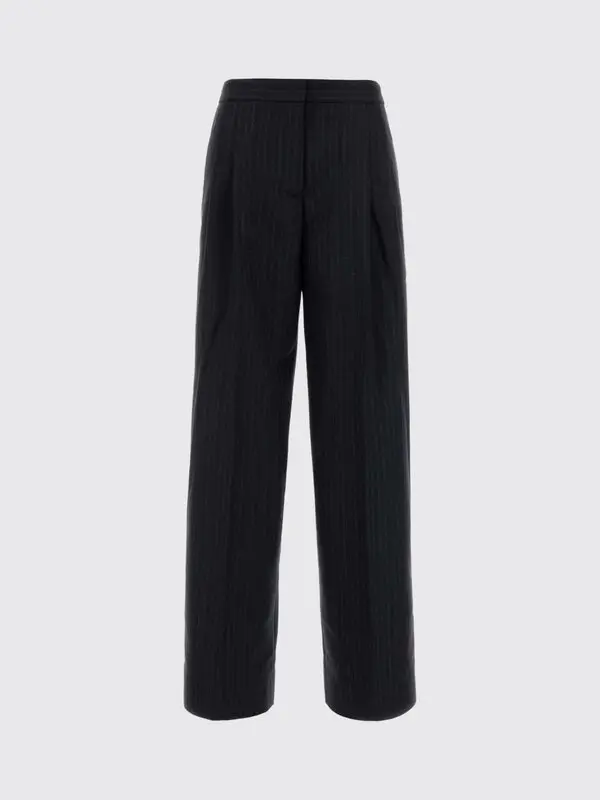JIL SANDER Pinstriped Wide-leg Wool Tailored Trousers