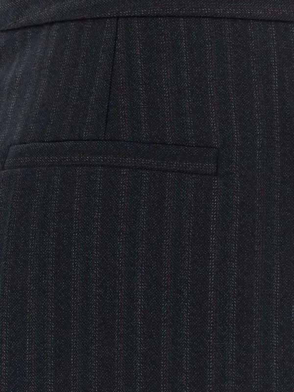 JIL SANDER Pinstriped Wide-leg Wool Tailored Trousers