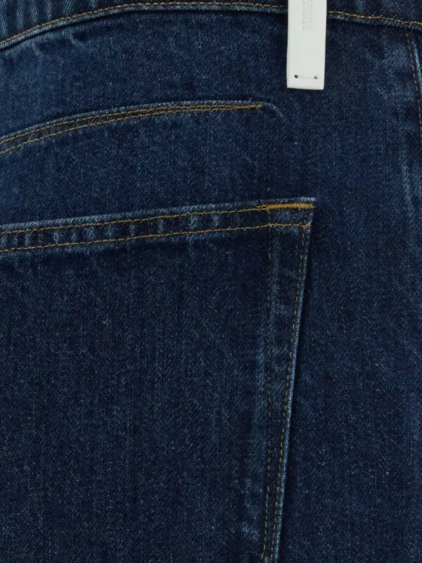 JIL SANDER High-waisted 5-pocket Straight-leg Cotton Jeans