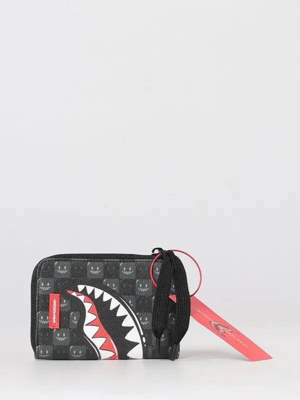 SPRAYGROUND Zip Wallet In Coated Cotton With Check Pattern