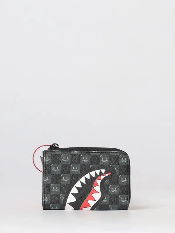 SPRAYGROUND Zip Wallet In Coated Cotton With Check Pattern