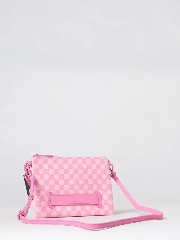 SPRAYGROUND Checkerboard Logo Document Holder Pouch In Coated Cotton