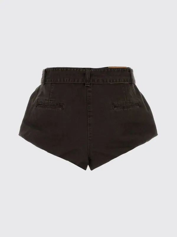 Magda Butrym High-waisted Denim Shorts With Adjustable Belt