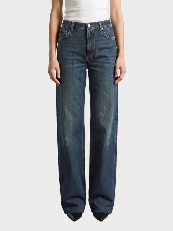 Dolce & Gabbana High-waisted Wide-leg Jeans In Cotton Denim