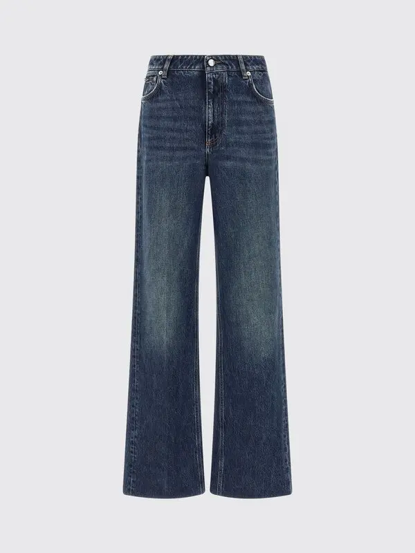 Dolce & Gabbana High-waisted Wide-leg Jeans In Cotton Denim