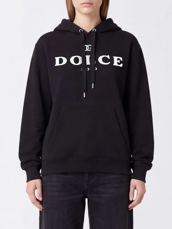 Dolce & Gabbana Cotton Hoodie With Kangaroo Pocket And Logo