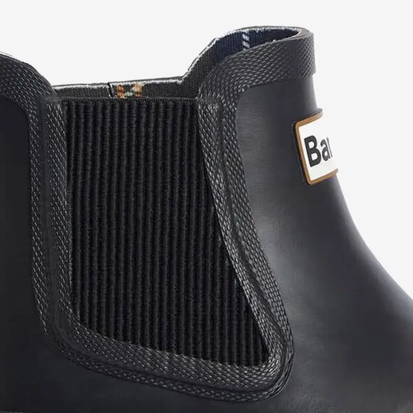 Barbour Halton Rubber Ankle Boots - Black