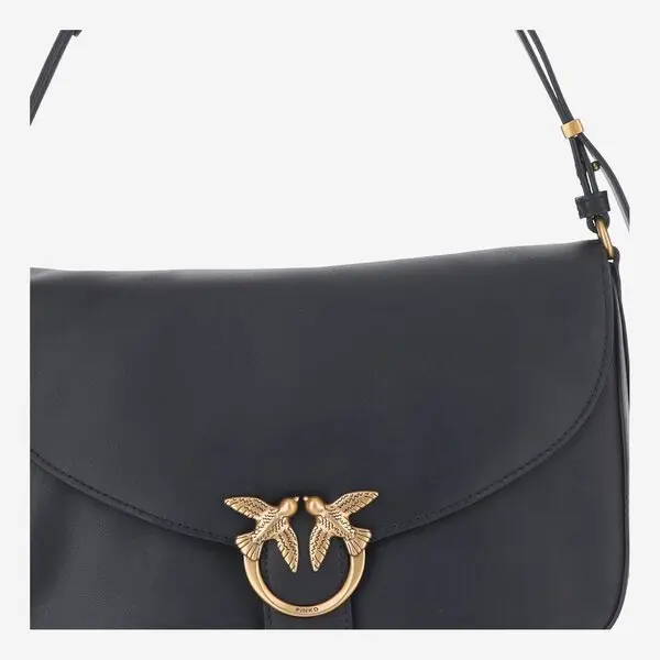 Pinko Leather Bag With Logo