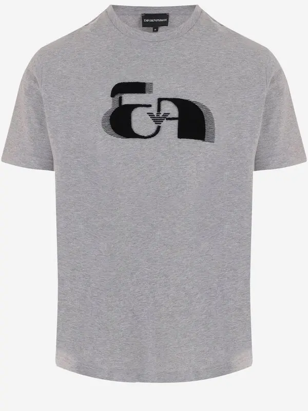 Emporio Armani Cotton T Shirt With Logo