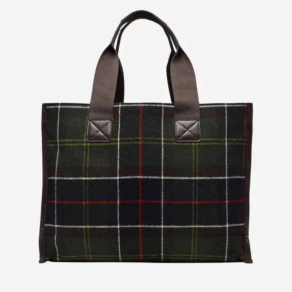 Barbour Turnberry Tote Bag In Wool Blend With Check Pattern