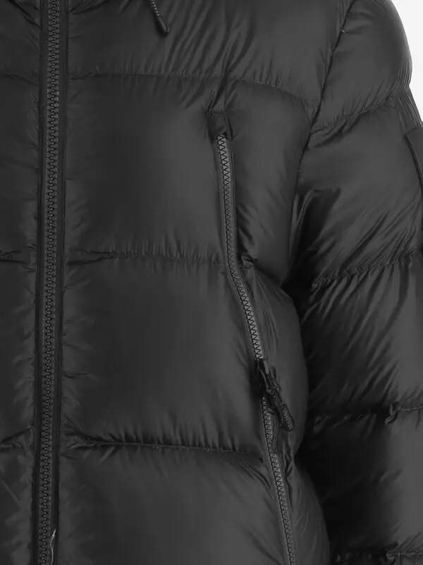 OUTHERE Quilted Nylon Down Jacket With Hood - Black