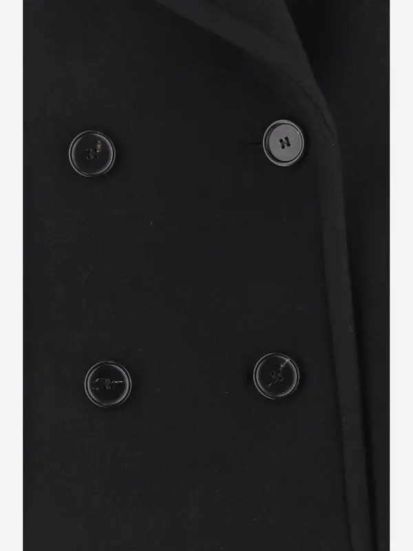 Chloé Oversized Short Coat In Wool Blend