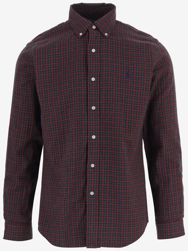 Polo Ralph Lauren Cotton Shirt With Check Pattern