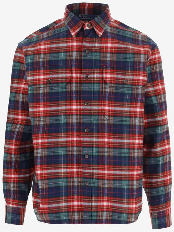 Polo Ralph Lauren Cotton Shirt With Check Pattern