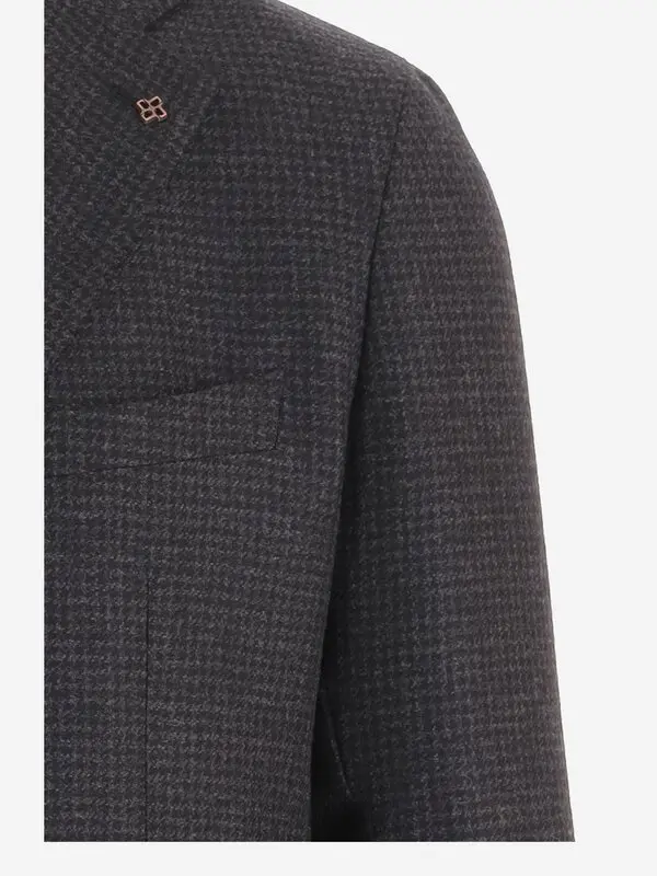 Tagliatore Woln Layered Collar Jacket