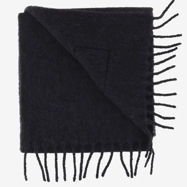 Maison Kitsuné Alpaca Wool Scarf With Logo