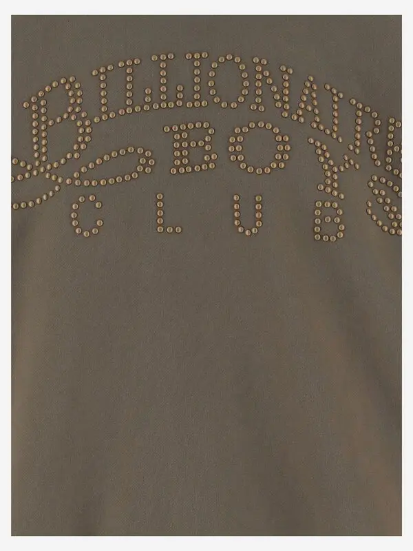 BILLIONAIRE Cotton Sweatshirt With Appliqué Logo