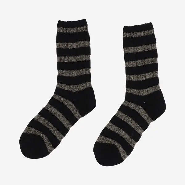 ANT45 Stretch Cotton Blend Socks With A Striped Pattern - Multi