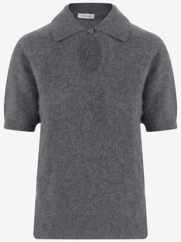 BY MALENE BIRGER Tallalia Cashmere Sweater With Cut Out Detail - Grey