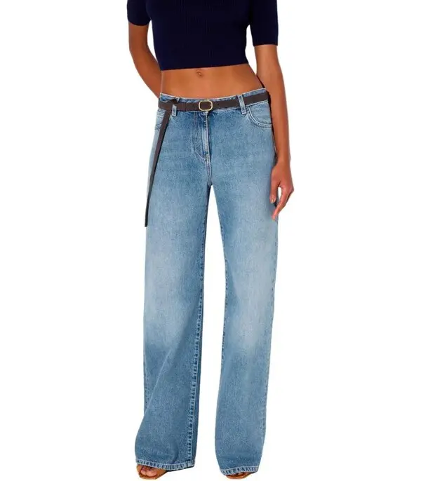 Elisabetta Franchi Wide Leg Jeans