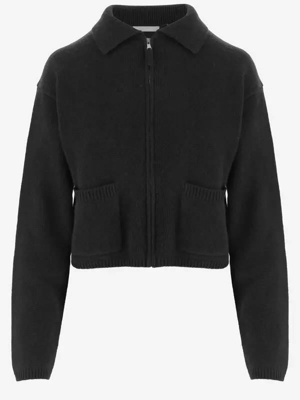 ALLUDE Cashmere Sweater - Black