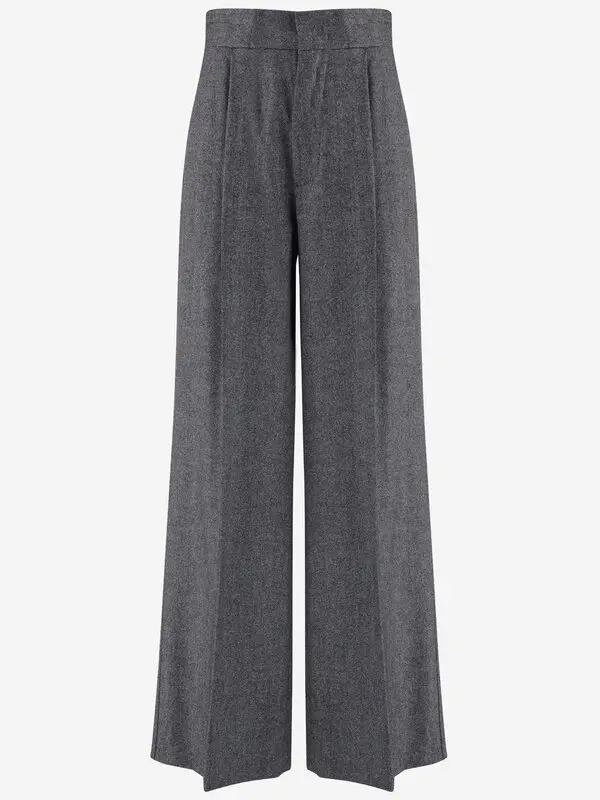 SA SU PHI Tailored Pants In Stretch Wool And Cashmere