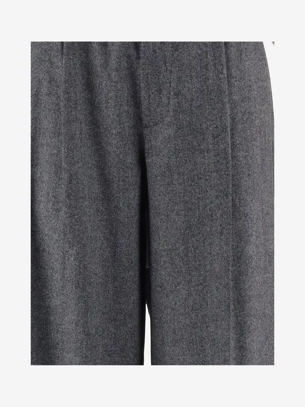 SA SU PHI Tailored Pants In Stretch Wool And Cashmere