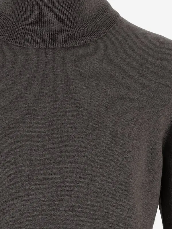 Tagliatore Wool Turtle Neck Sweater - Brown